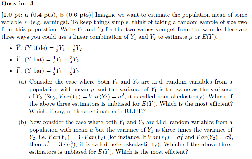 Solved Question 3[1.0 ﻿pt: a (0.4pts),b(0.6pts) ] ﻿Imagine | Chegg.com