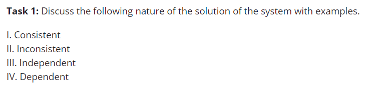 Solved Task 1: Discuss in detail the following nature of the | Chegg.com