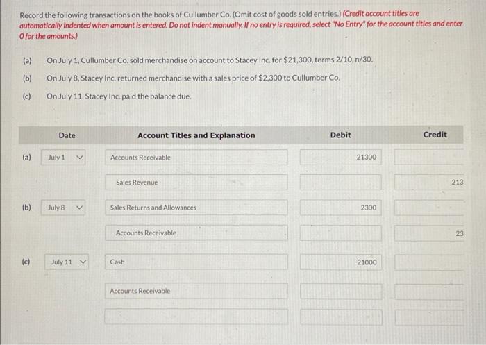 Solved Record the following transactions on the books of | Chegg.com