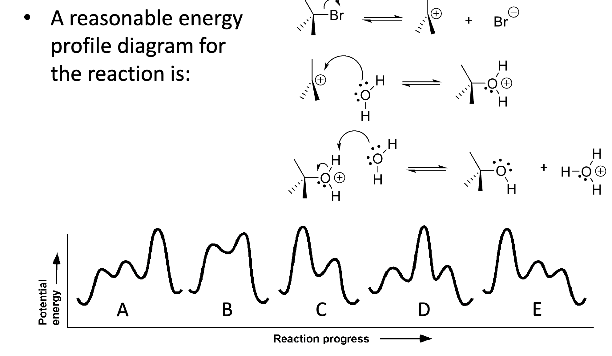 Solved A reasonable energyprofile diagram forthe reaction | Chegg.com