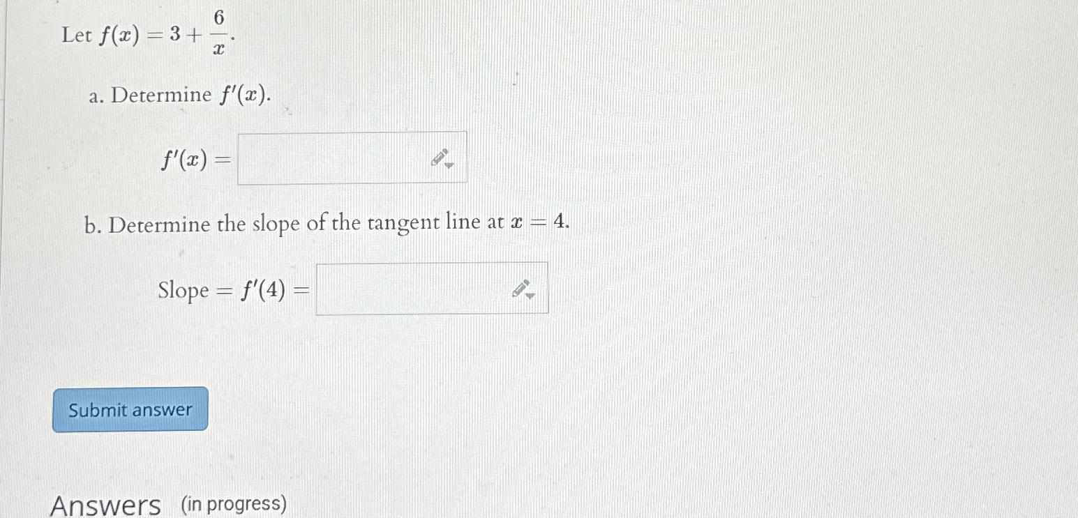 Solved Let F X 3 6xa ﻿determine F X F X B ﻿determine