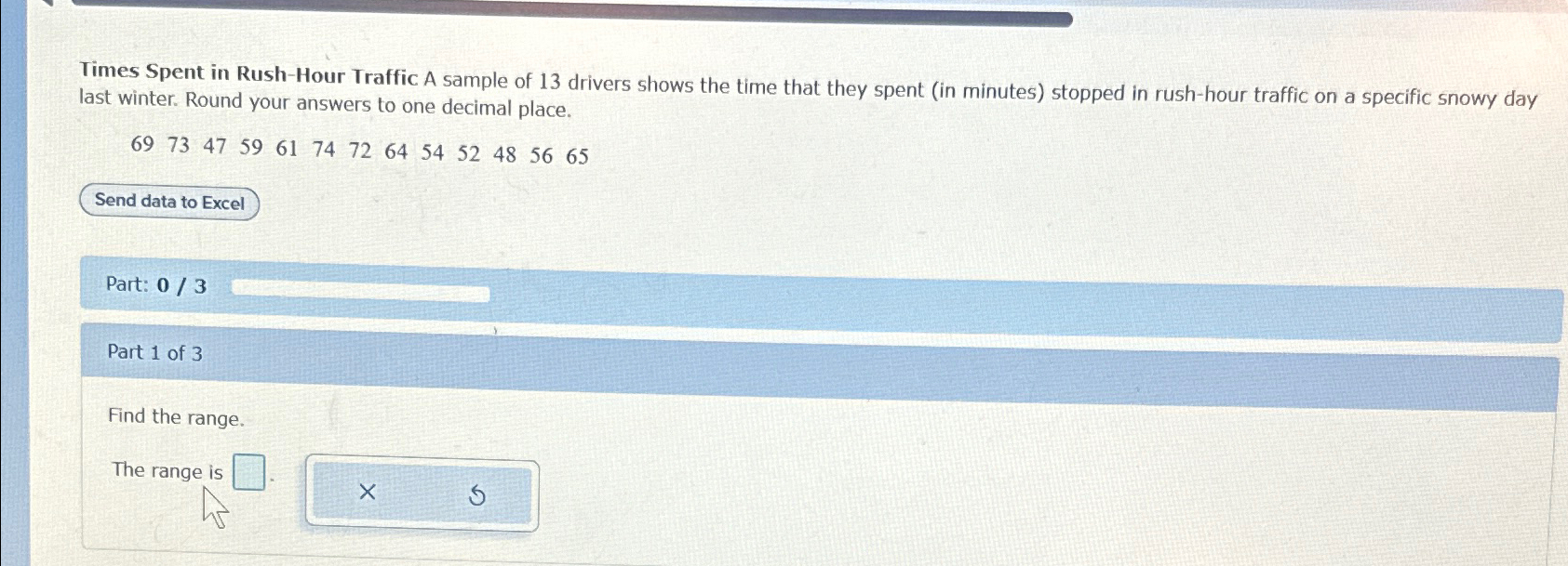 Solved Find the range, variance and the standard deviation | Chegg.com