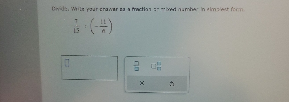 Solved Divide. Write your answer as a fraction or mixed | Chegg.com