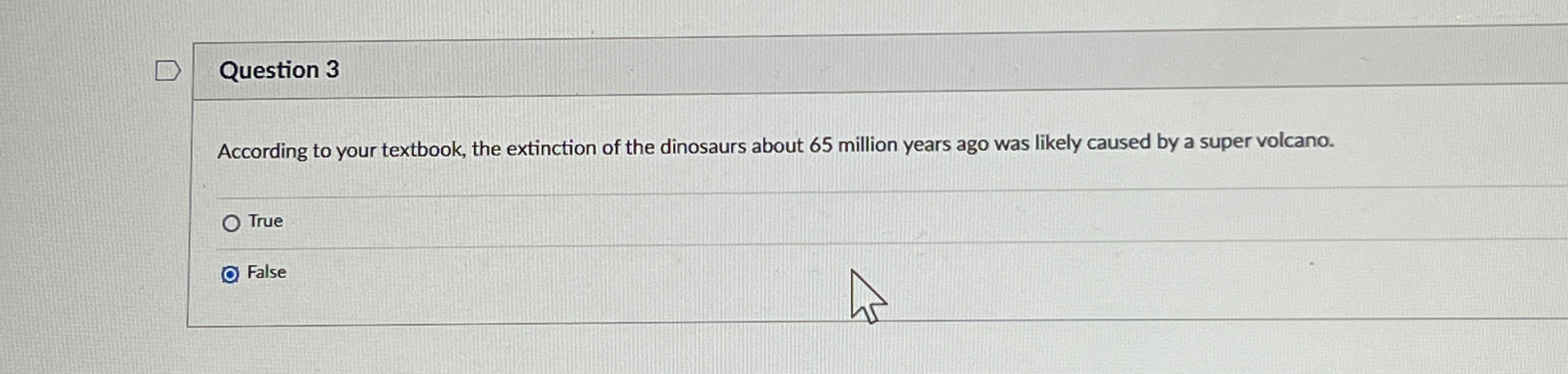 Solved Question 3According to your textbook, the extinction | Chegg.com