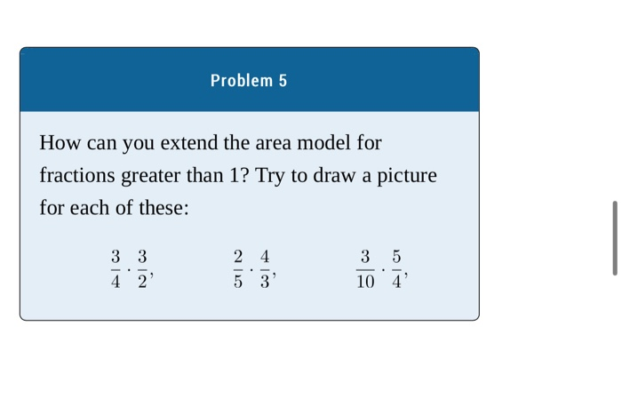 Solved Problem 5 How can you extend the area model for | Chegg.com