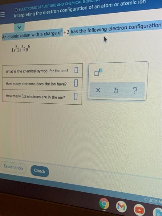 Solved O ELECTRONIC STRUCTURE AND CHEMICAL BO Interpreting | Chegg.com