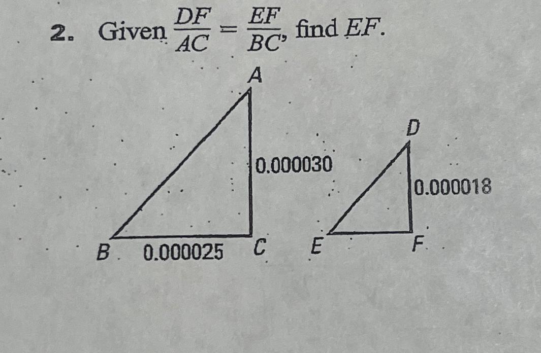 Solved Given DFAC=EFBC, ﻿find EF. | Chegg.com