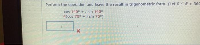 Solved Perform the operation and leave the result in | Chegg.com