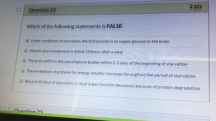 Solved Question 18 2 pts Which of the following is not a | Chegg.com