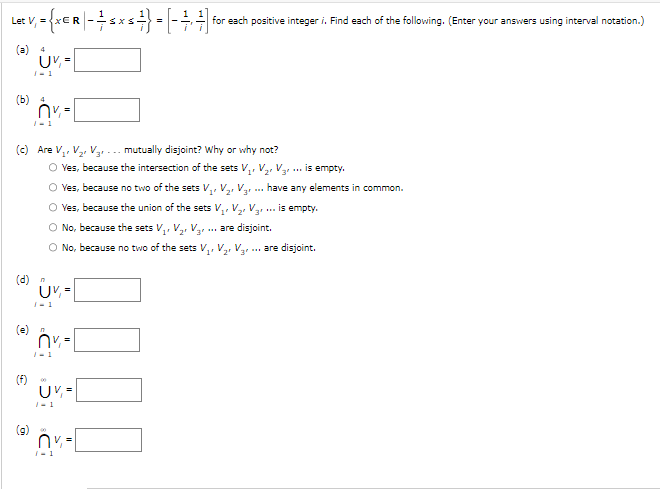 Solved Let Vf={xinR|-1i≤x≤1i}=[-1i,1i] ﻿for each positive | Chegg.com