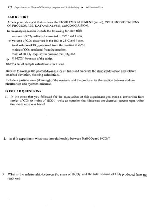 Solved 14 EXPERIMENT 14: ALKA-SELTZER®: AN APPLICATION OF | Chegg.com