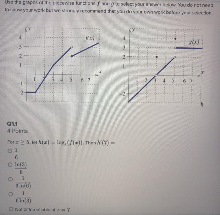 Solved Use the graphs of the piecewise functions f and g to | Chegg.com