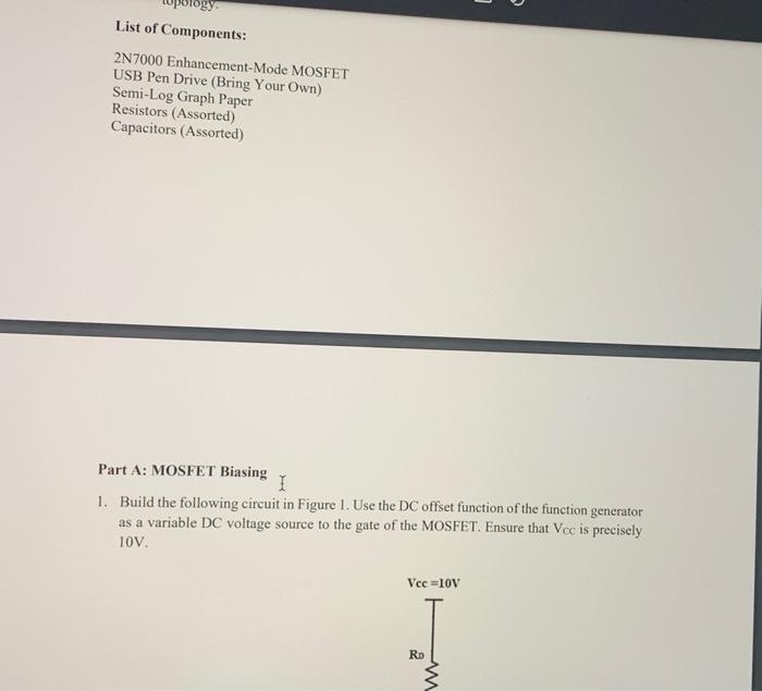 Solved This Laboratory Focuses On The Design A Mosfet Common