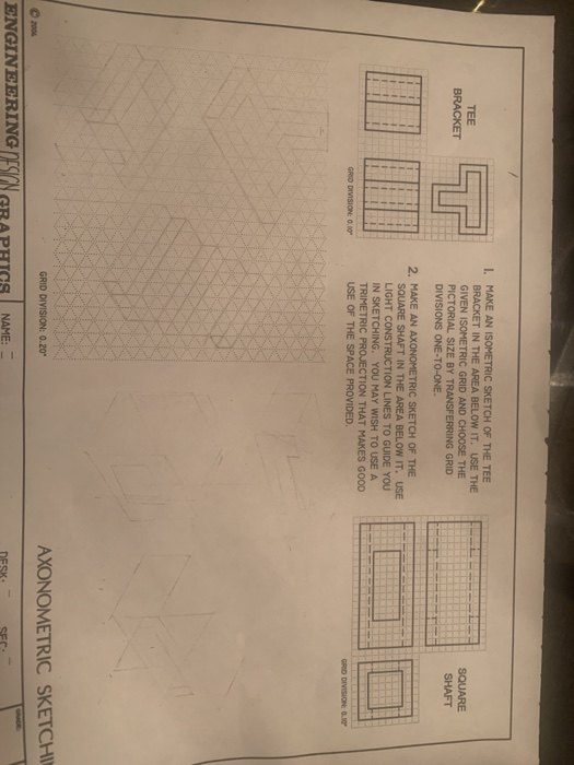 Solved TEE BRACKET I MAKE AN ISOMETRIC SKETCH OF THE TEE | Chegg.com