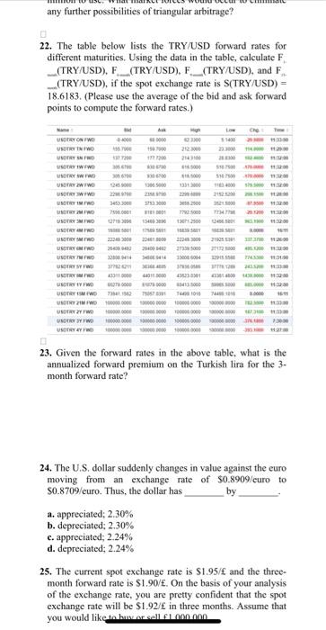 Solved 20. Given the following information, what are the | Chegg.com