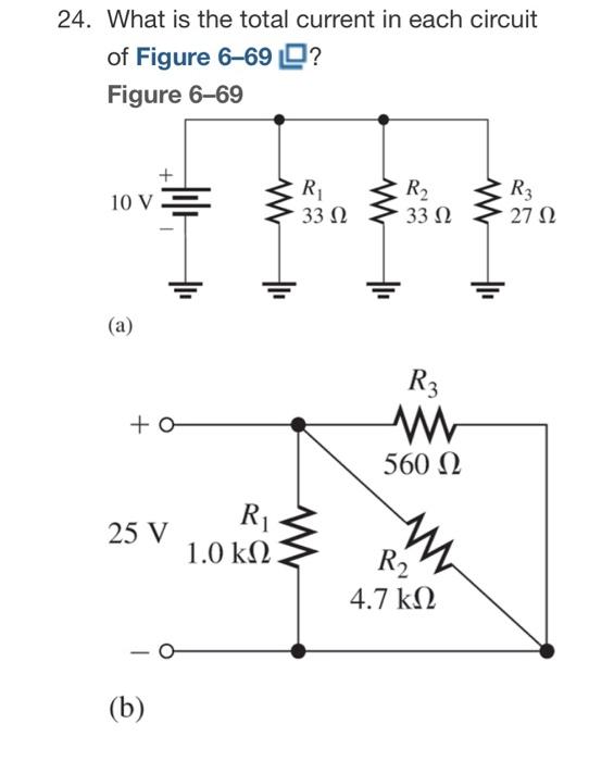 Solved 18. Calculate RT for each circuit in Figure 6-66 0 | Chegg.com