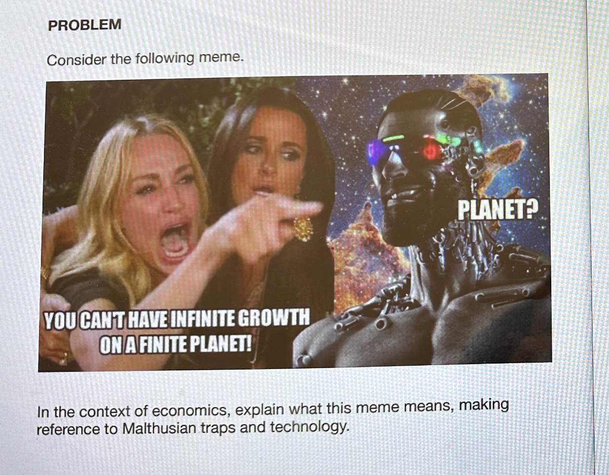 Solved PROBLEMConsider the following meme.In the context of | Chegg.com