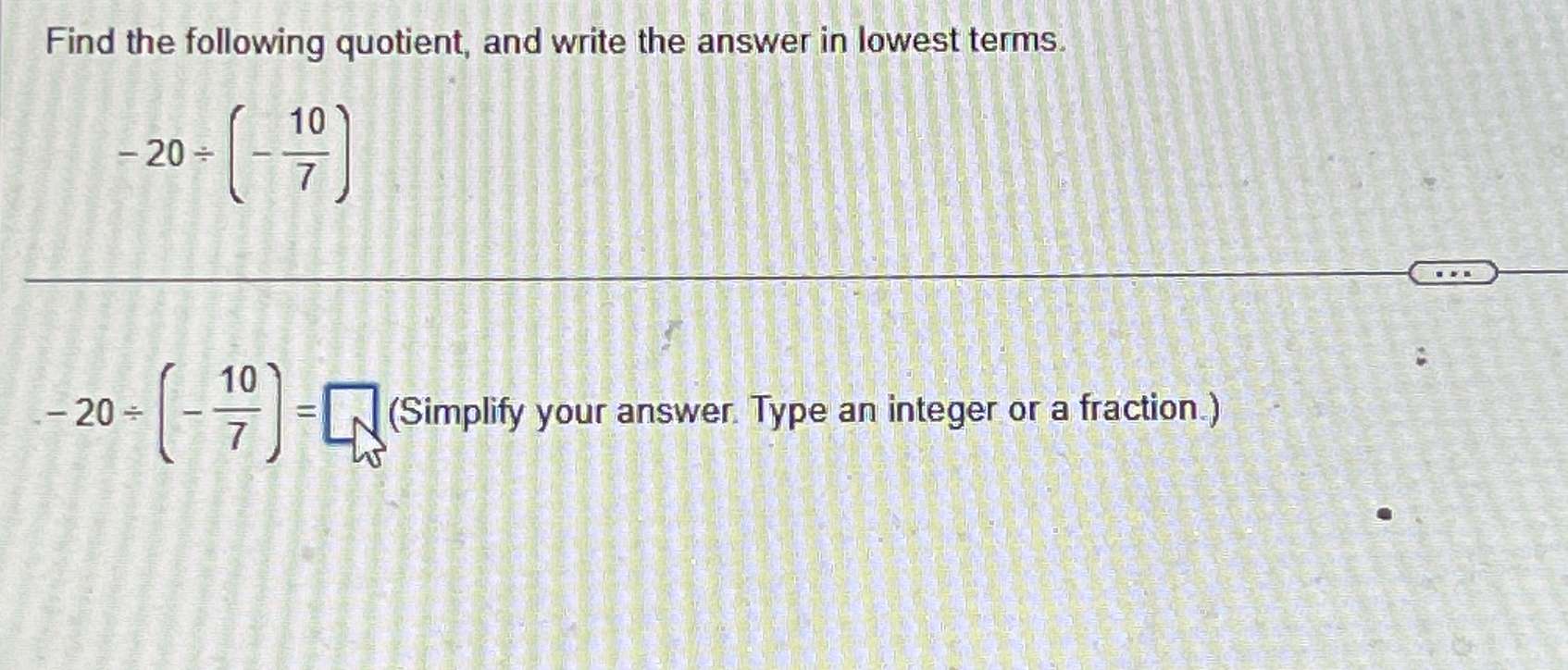 Solved Find the following quotient, and write the answer in | Chegg.com