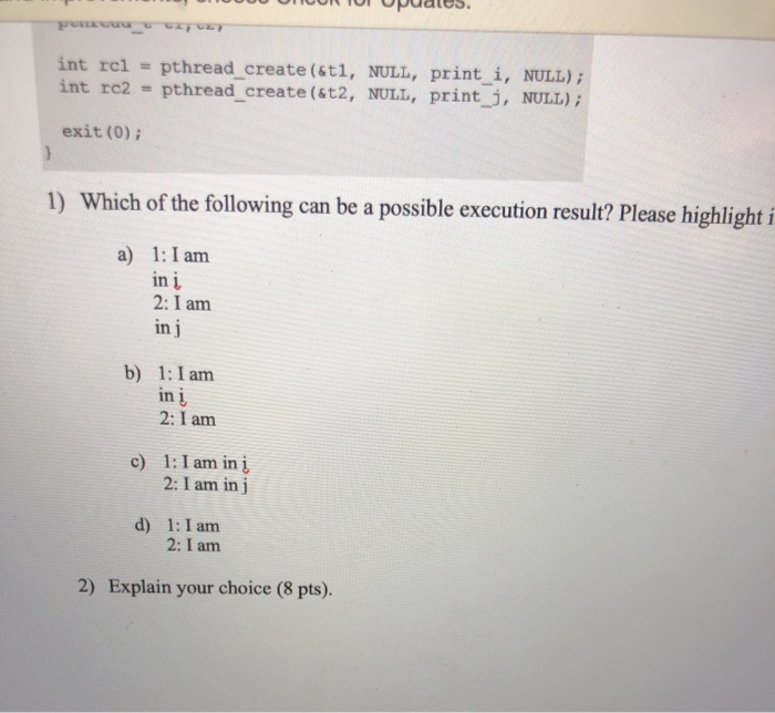 Solved include tinclude Binclude pthread.h> void" | Chegg.com