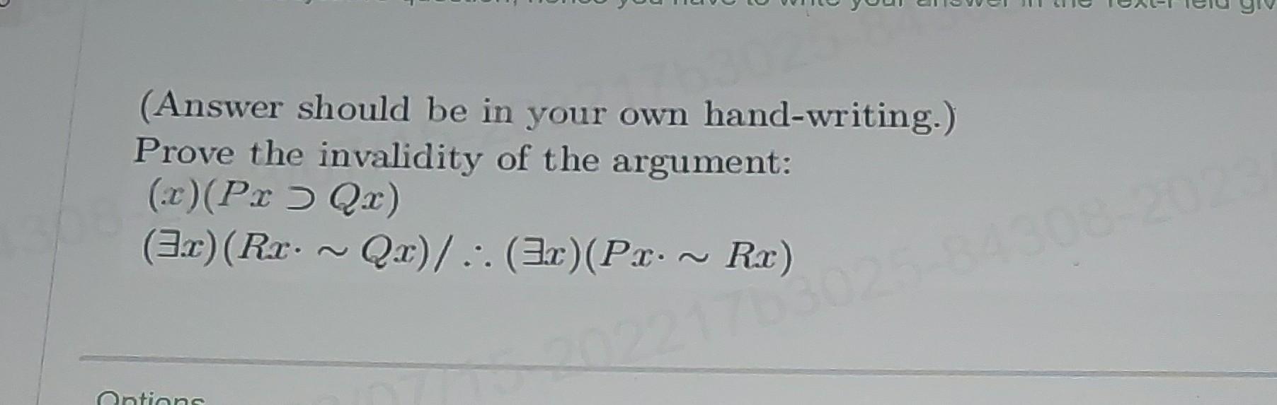 (Answer should be in your own hand-writing.) Prove | Chegg.com