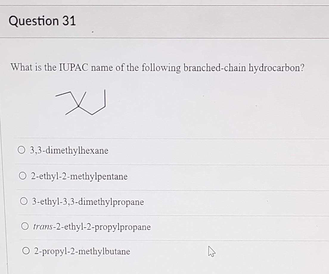 Solved What is the IUPAC name of the following | Chegg.com