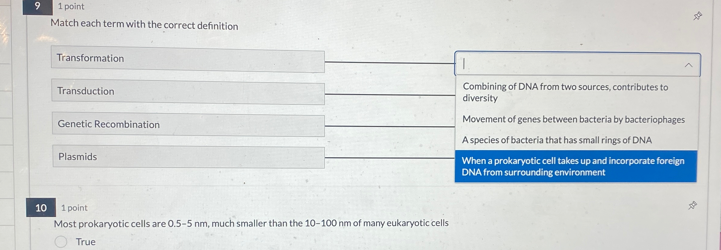 Solved 91 ﻿pointMatch each term with the correct | Chegg.com