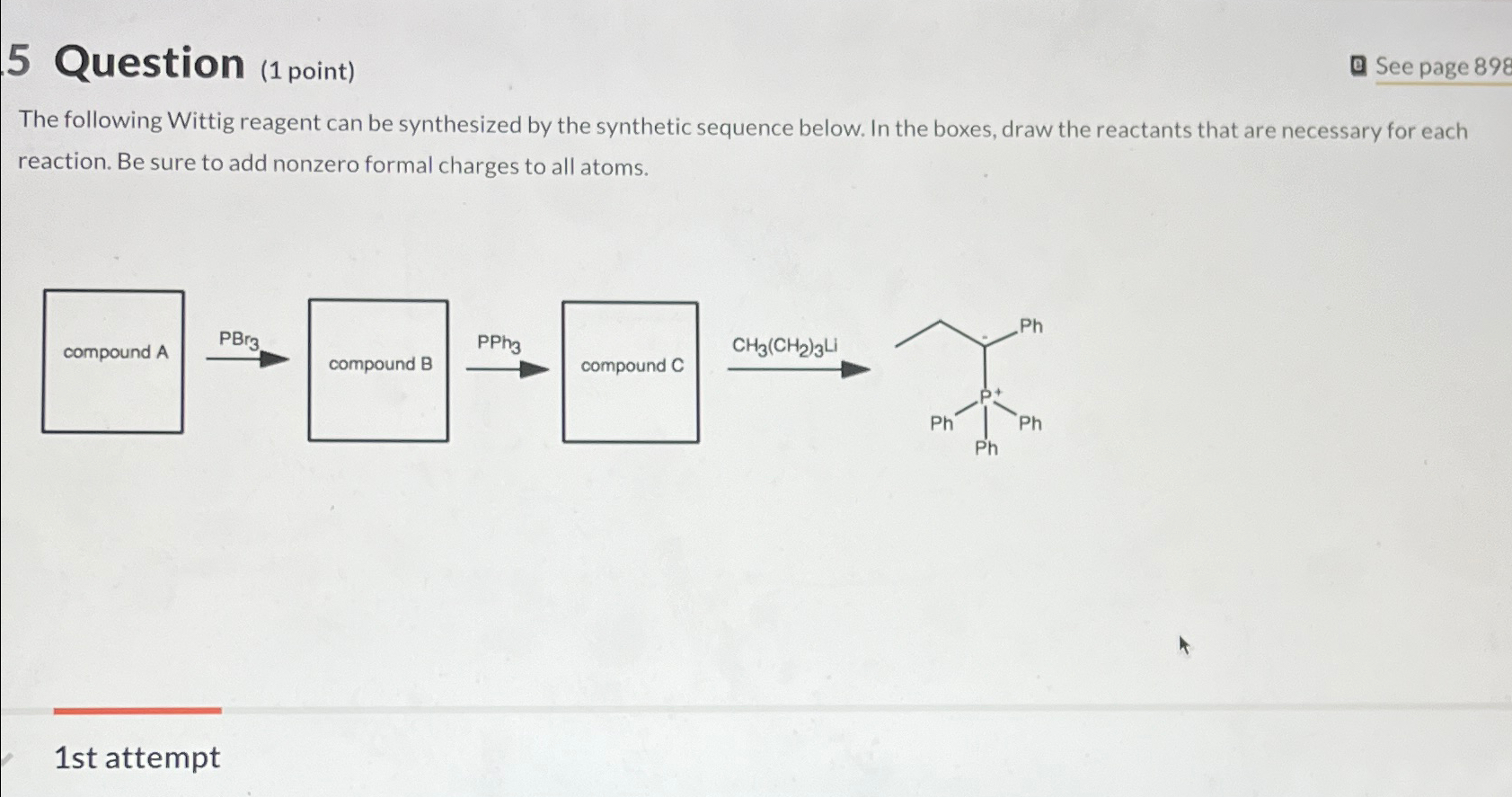 Solved 5 ﻿Question (1 ﻿point)Q See page 898The following | Chegg.com