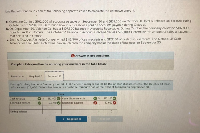 Solved 7 Use the information in each of the following | Chegg.com