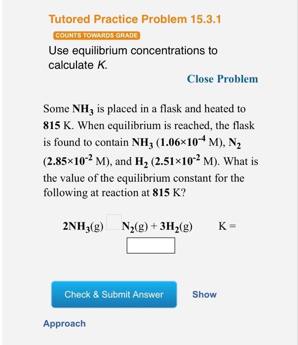Solved Tutored Practice Problem 15.3.2 COUNTS TOWARDS GRADE | Chegg.com