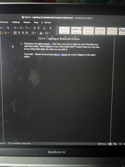 CLO 3 -Lighting in Residential Projects Lab Overview: | Chegg.com