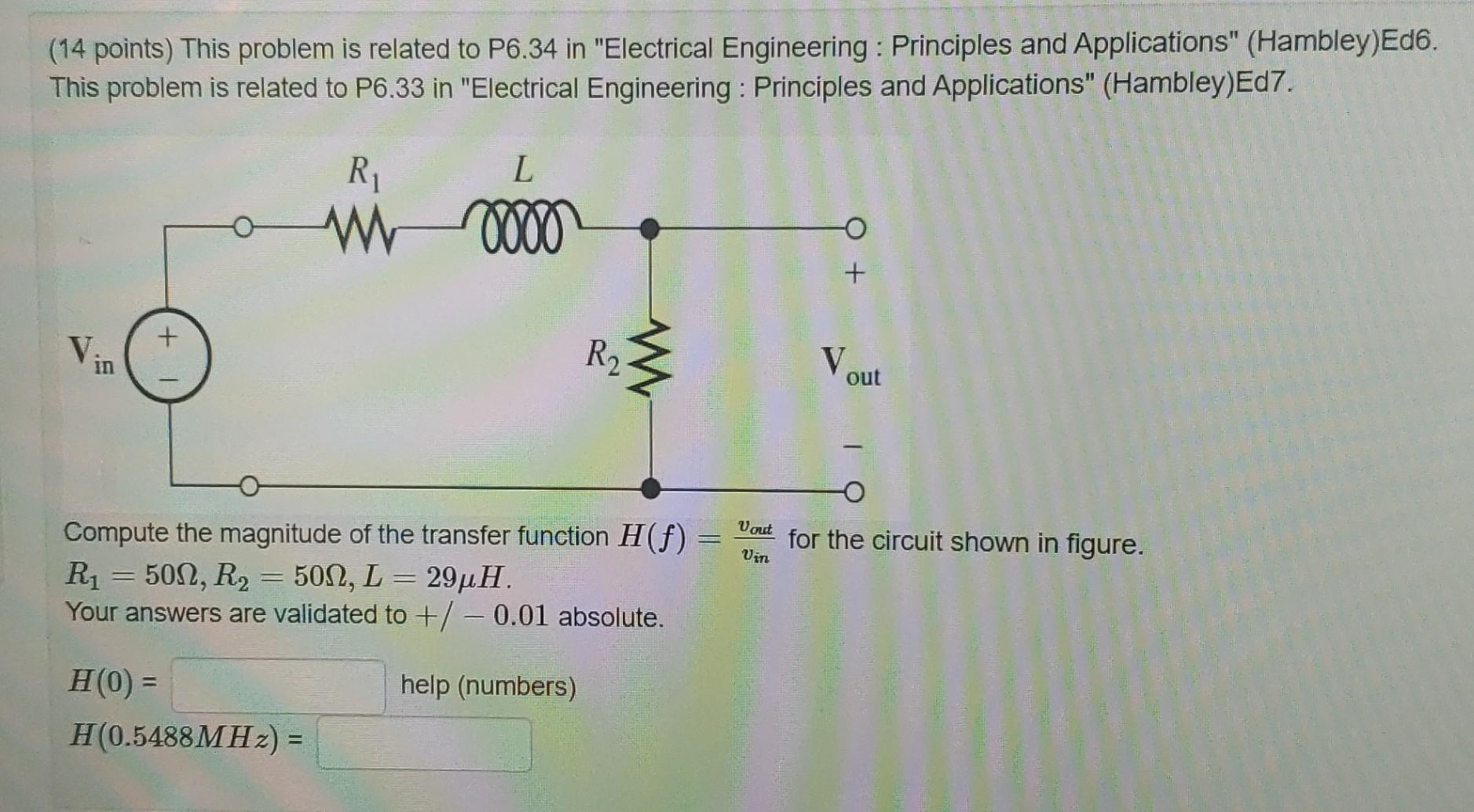 Solved (14 points) This problem is related to P6.34 in | Chegg.com