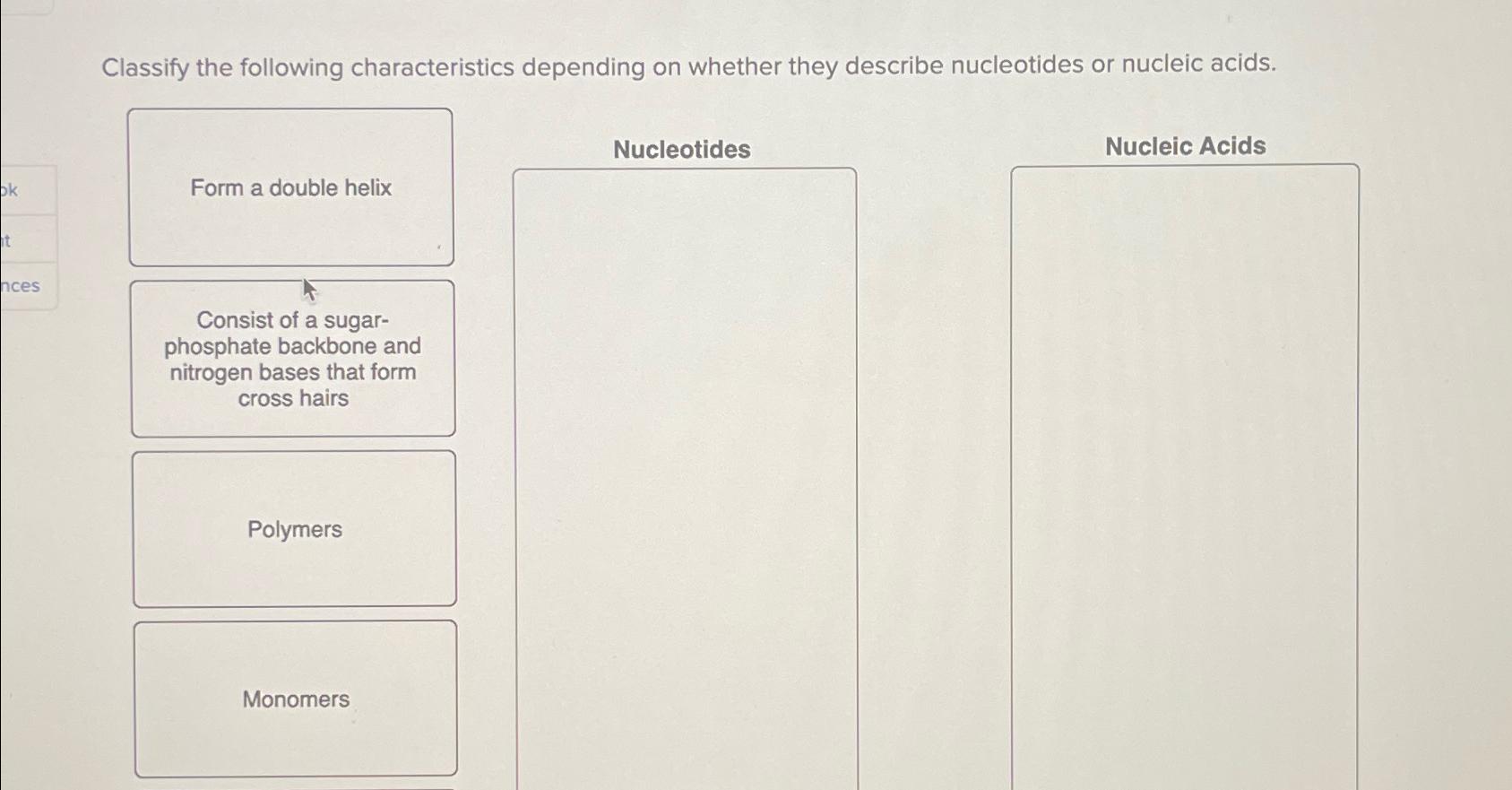 Solved Classify the following characteristics depending on | Chegg.com Solved Classify the following characteristics depending on | Chegg.com