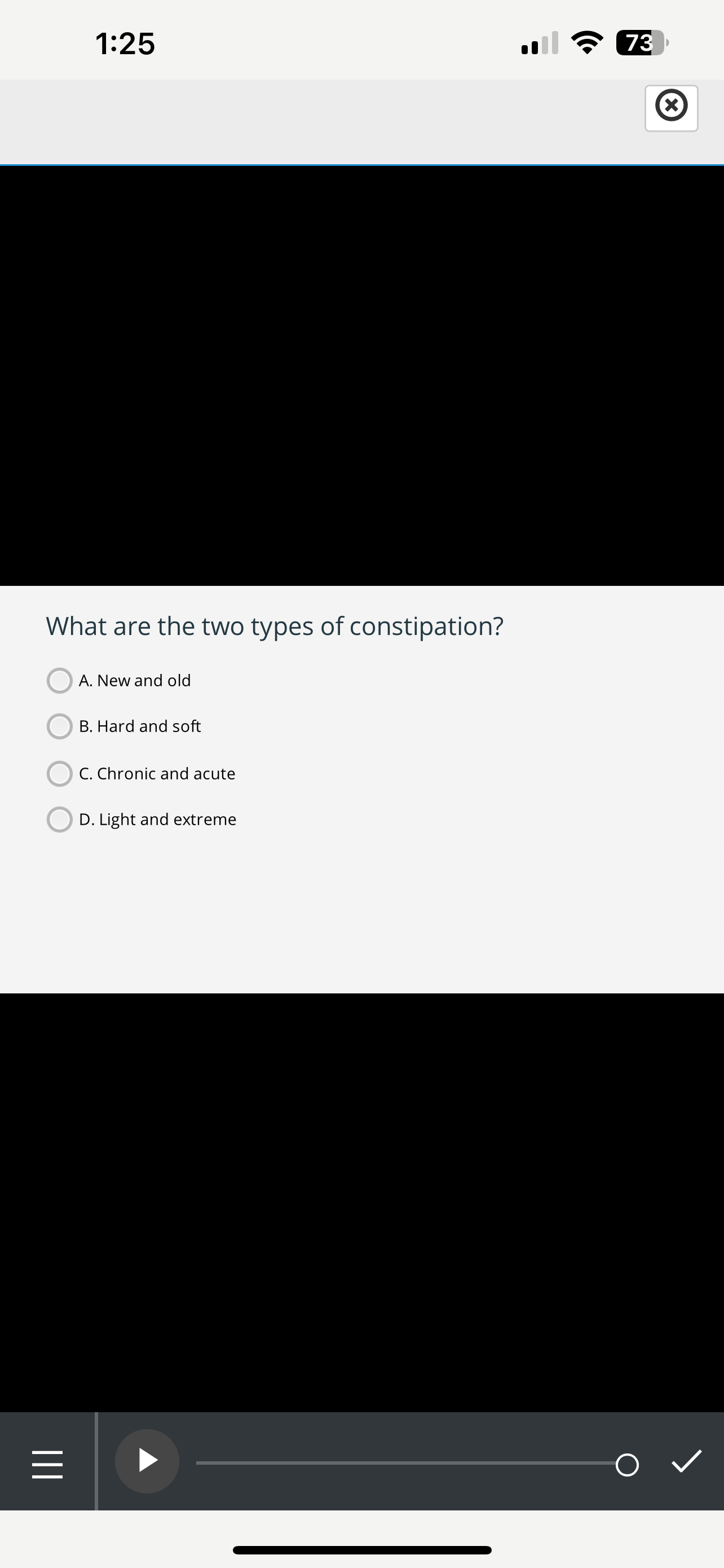 High Quality SOLUTION 1:2573What are the two types of constipation?A ...