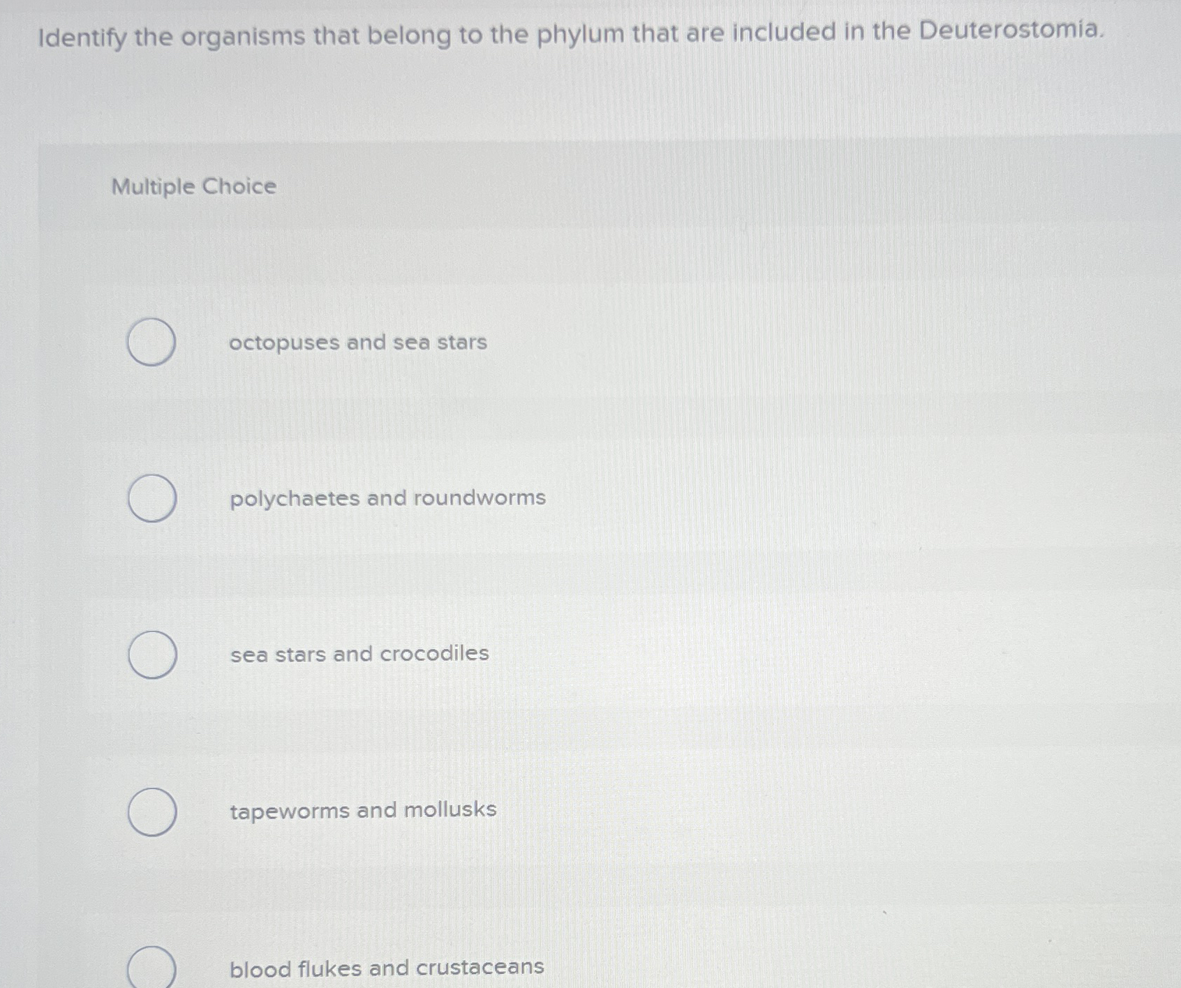 Solved Identify the organisms that belong to the phylum that | Chegg.com