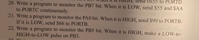 Solved please answer question (20, 21& 22) using “avr 328p“ | Chegg.com
