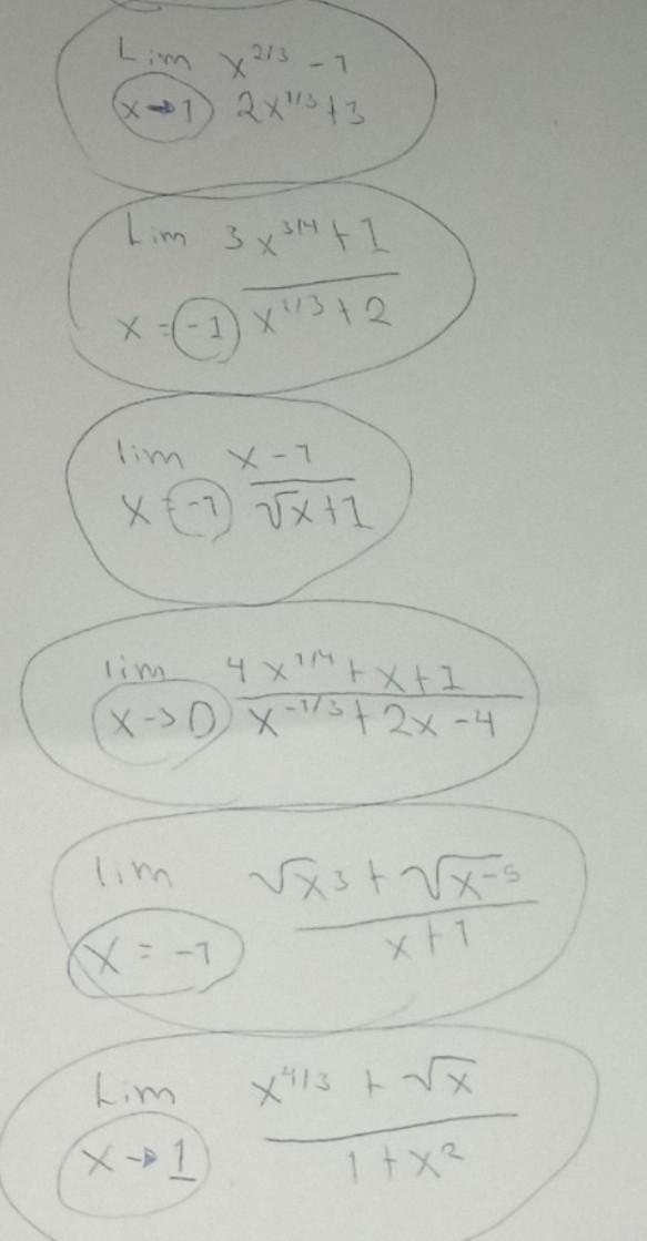 Can anyone solve these undefined limits and that the | Chegg.com