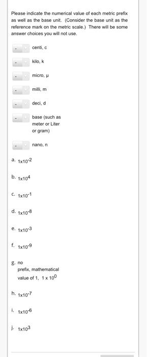 Solved Please indicate the numerical value of each metric | Chegg.com