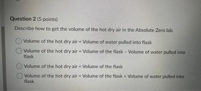 Solved Question 2 (5 points) Describe how to get the volume | Chegg.com