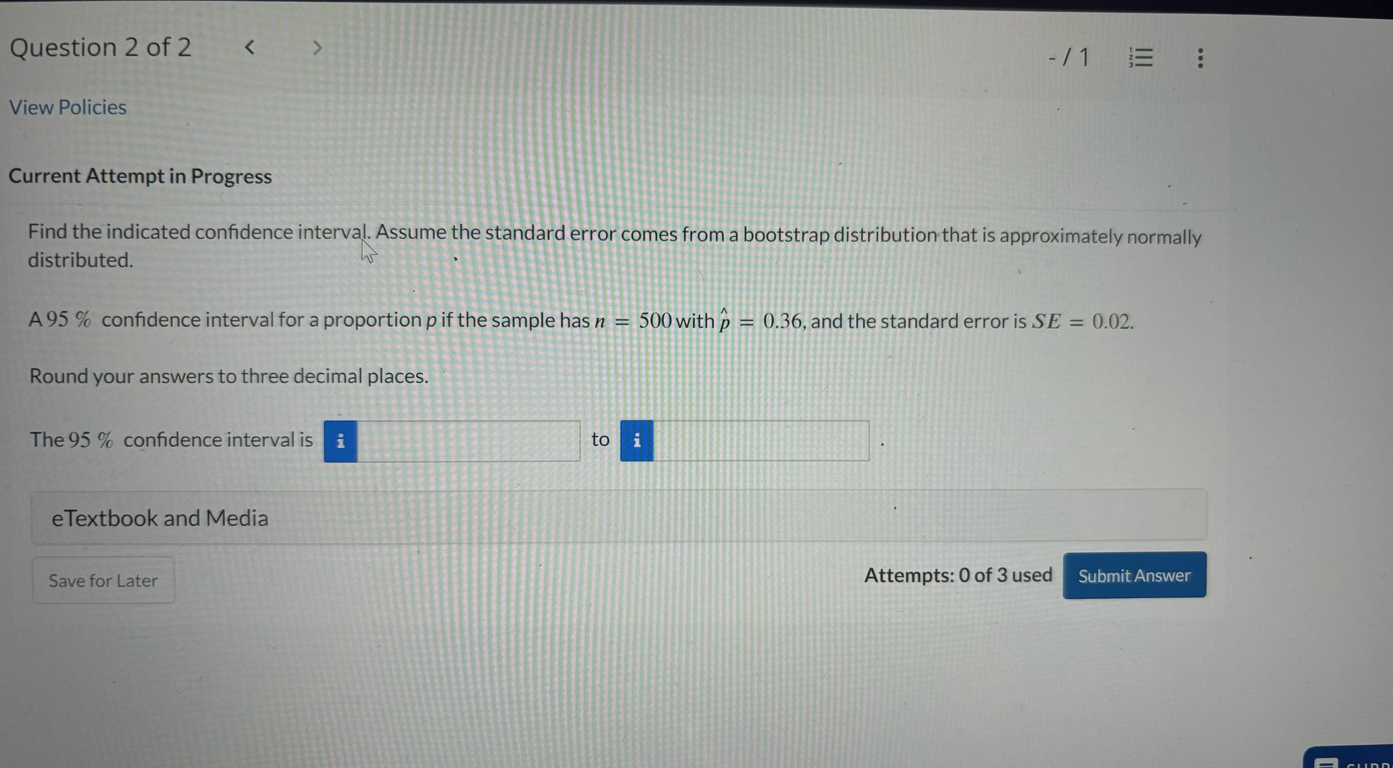 Solved Current Attempt in ProgressFind the indicated | Chegg.com