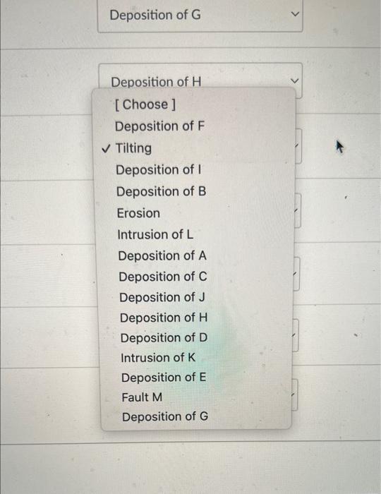 Put the geologic events of Block Diagram 1 in order | Chegg.com