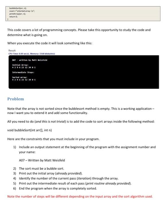 Solved Assignment 7 Collections (Arrays, Vectors, Lists, | Chegg.com