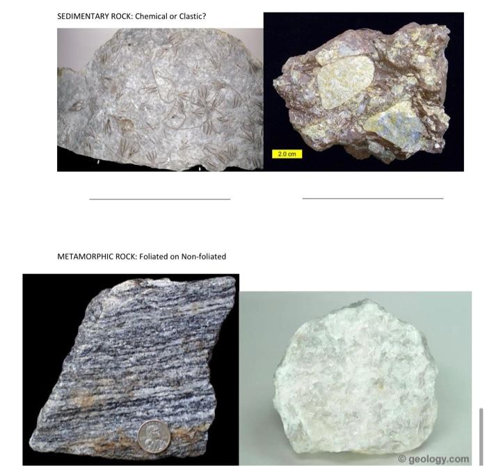 Part C-Recognizing Rock Differences between Igneous, | Chegg.com