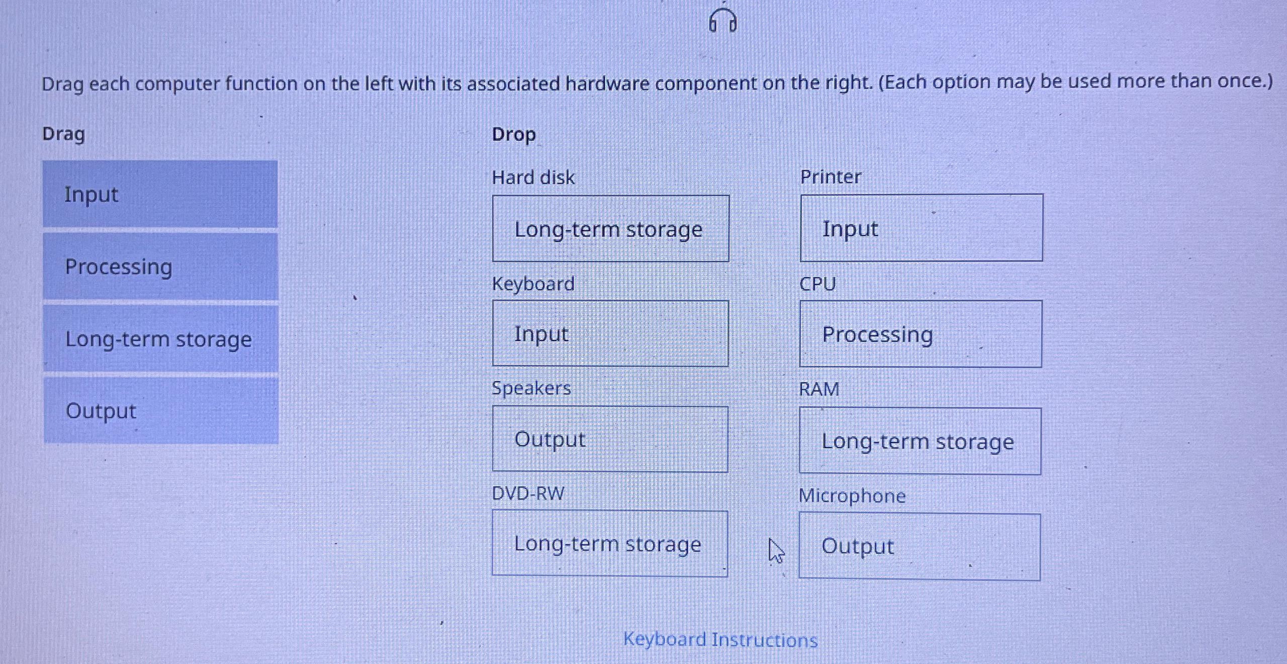 万drag Each Computer Function On The Left With Its