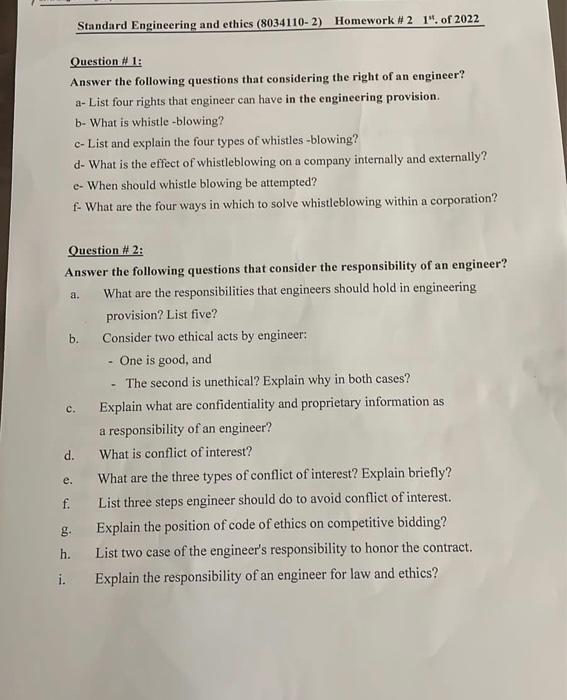 Solved Question #1 Answer the following questions? a. What | Chegg.com