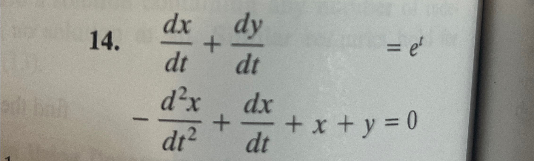 Solved Solve system of linear differential equation. Use | Chegg.com