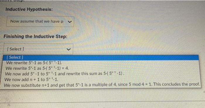 Solved 5 pts Question 19 Assemble an inductive proof to show | Chegg.com