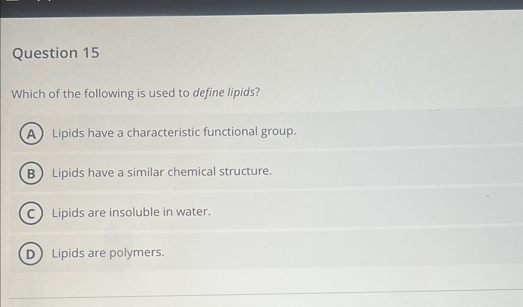 Solved Question 15Which of the following is used to define | Chegg.com