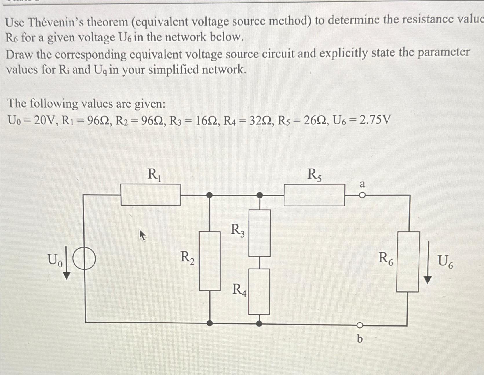 Use Thévenin's theorem (equivalent voltage source | Chegg.com