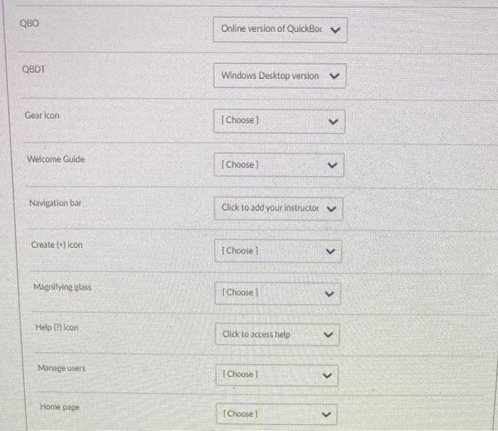 Solved QBO Online version of QuickBocv QBDT Windows Desktop | Chegg.com