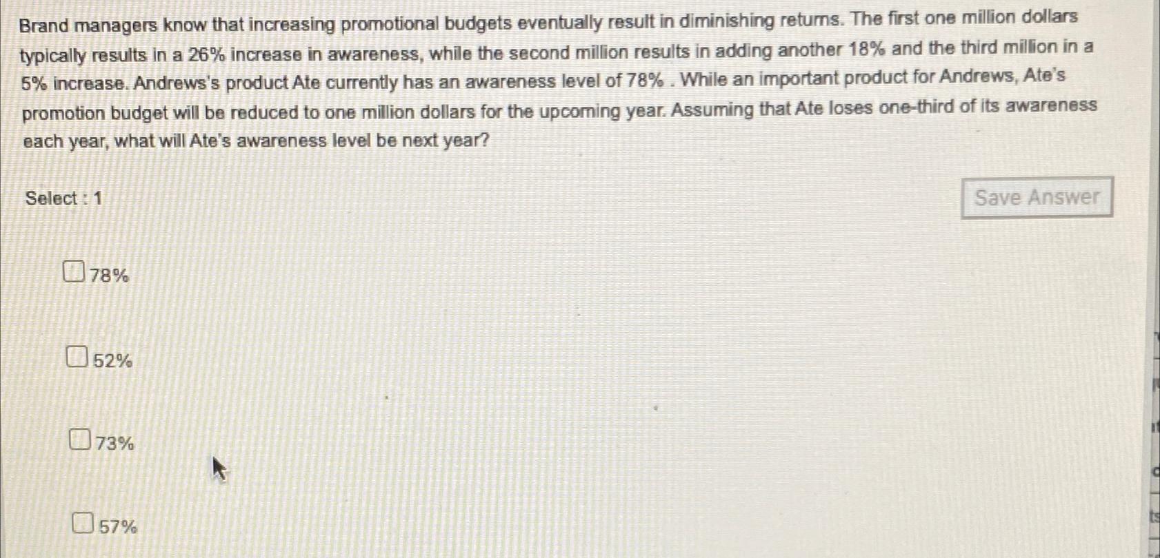 Solved Brand managers know that increasing promotional | Chegg.com